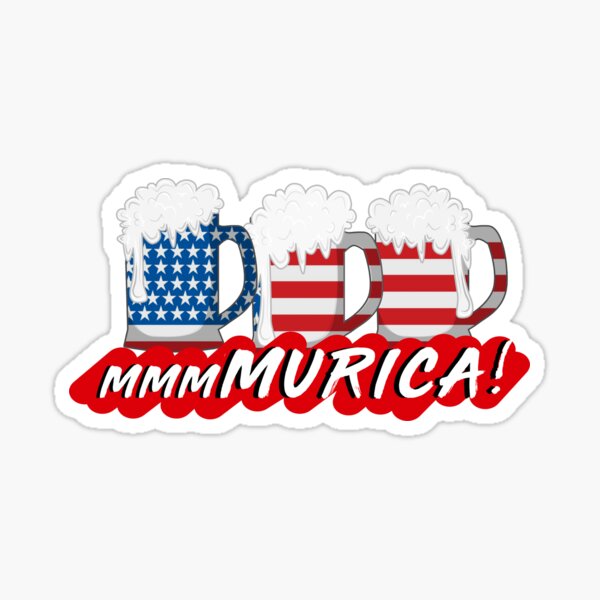 "Murica America Beer Beer" Sticker by horstdesigns | Redbubble
