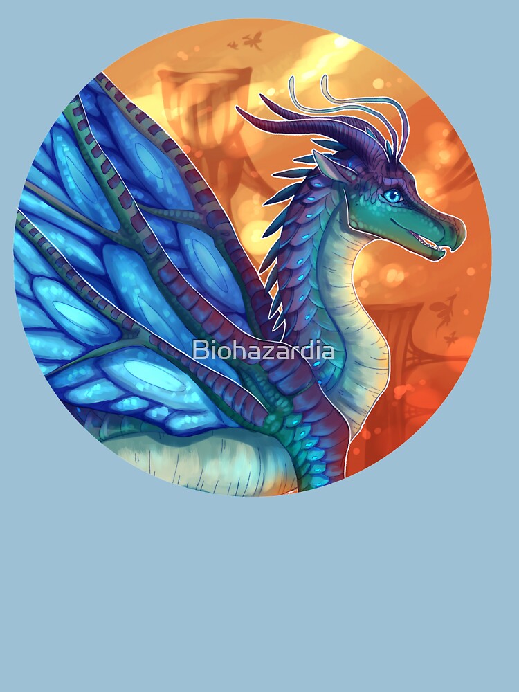 "Wings of Fire - Blue" T-shirt for Sale by Biohazardia | Redbubble ...