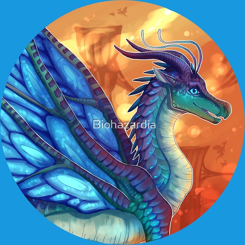 "Wings of Fire - Blue" by Biohazardia | Redbubble