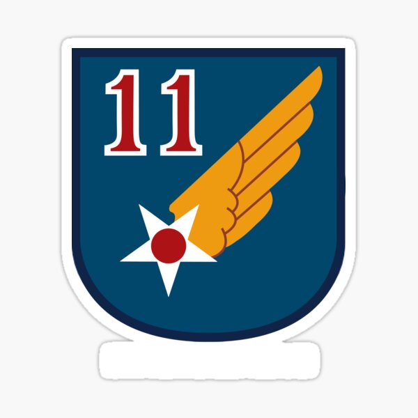 "11th Air Force Emblem" Sticker by warbirdwear | Redbubble