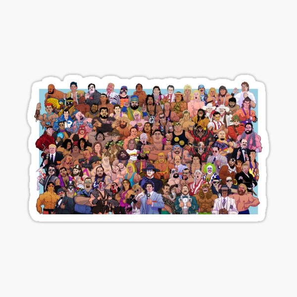 "WWF Legends: Early '90s Roster Tribute" Sticker for Sale by ...
