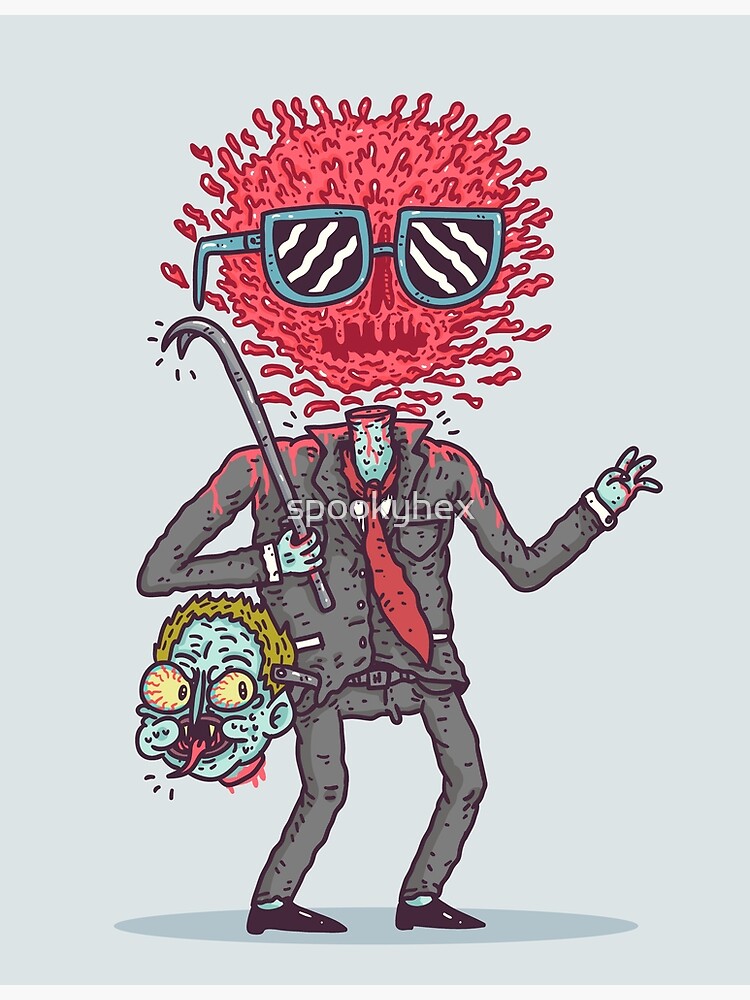 "Blood Face" Poster by spookyhex | Redbubble