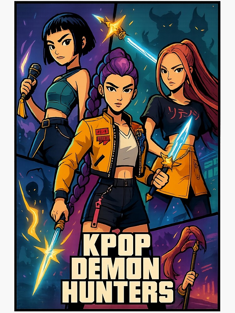 "K-pop Demon Hunters GTA Style" Sticker for Sale by SnapLabDesigns ...