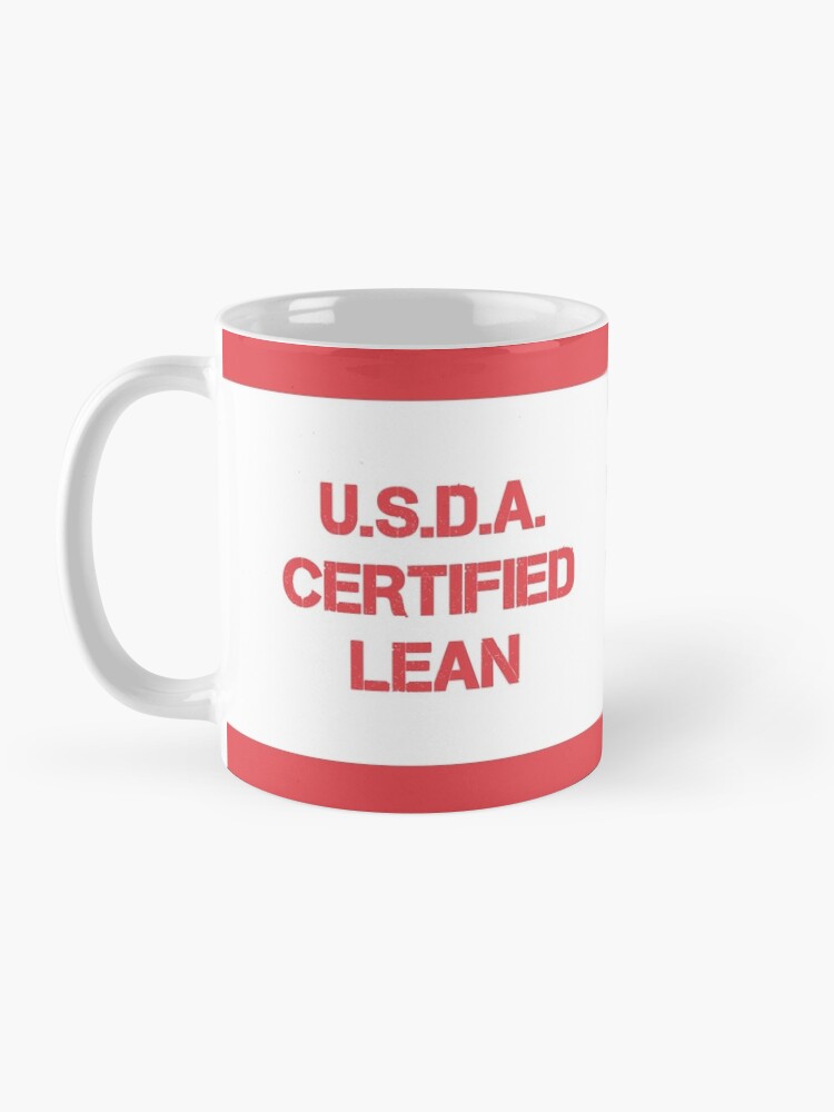 "USDA Certified Lean" Coffee Mug for Sale by BaconPancakes21 | Redbubble