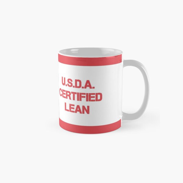 "USDA Certified Lean" Coffee Mug for Sale by BaconPancakes21 | Redbubble