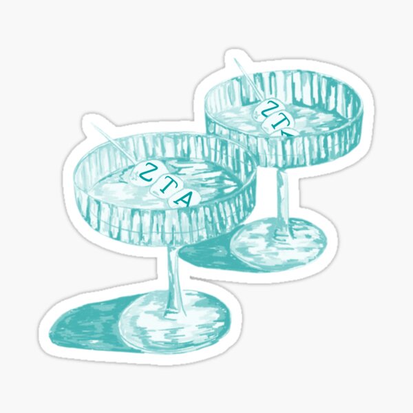 "ZTA Martini Glass" Sticker for Sale by postertoburn | Redbubble