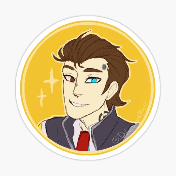 "Tales from the Borderlands - Rhys" Sticker by royaljabberwock | Redbubble
