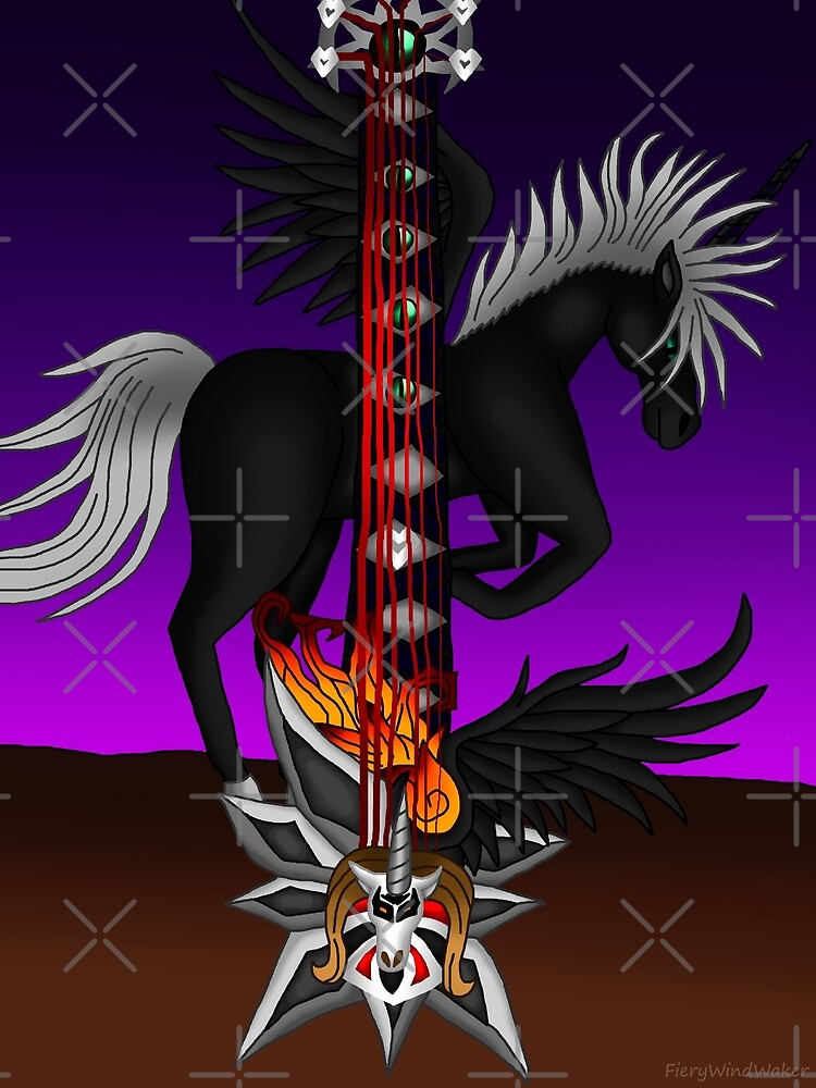 "Fusion Keyblade Guitar #193 - Unicornis' Keyblade & One-Winged Angel ...
