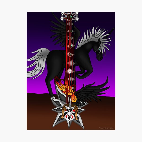 "Fusion Keyblade Guitar #193 - Unicornis' Keyblade & One-Winged Angel ...
