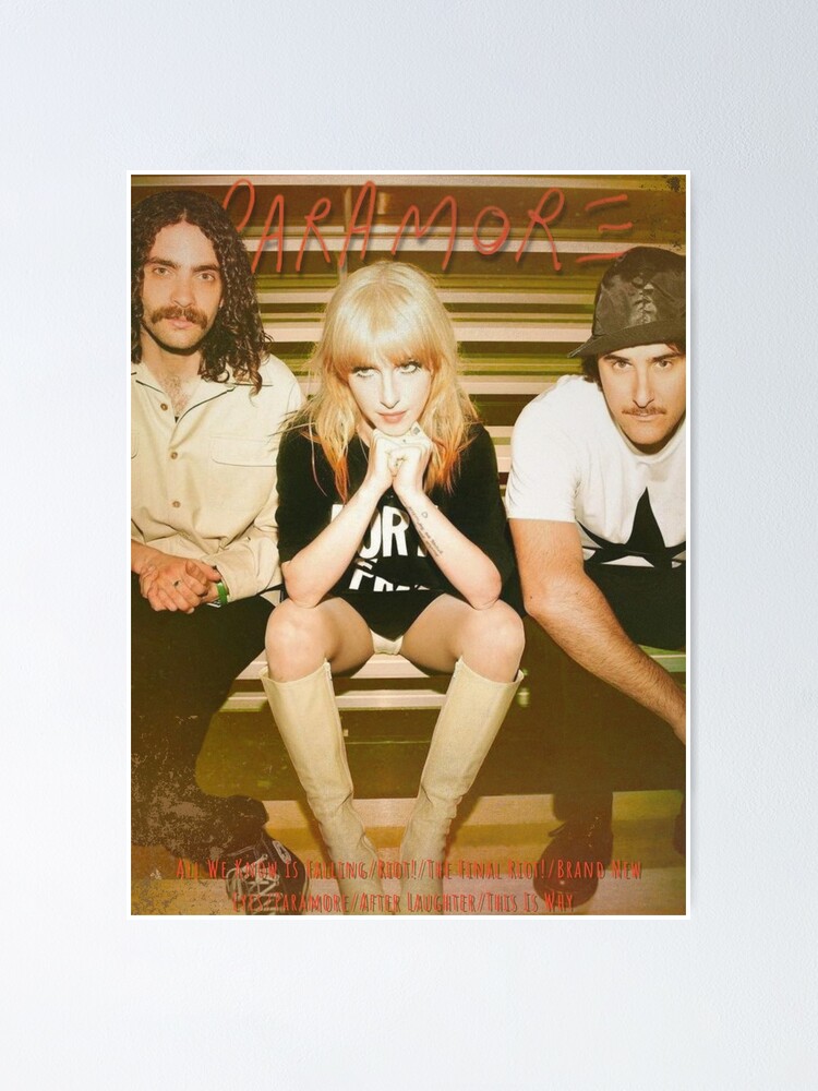 "Paramore Poster!" Poster for Sale by Modersigns | Redbubble