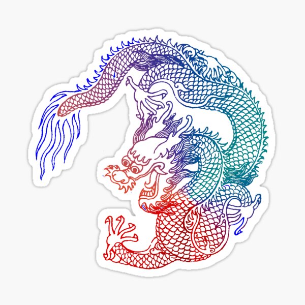 Chinese Dragon Stickers | Redbubble