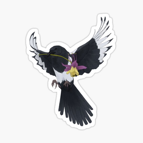 "Magpie" Sticker for Sale by samanthafowler | Redbubble