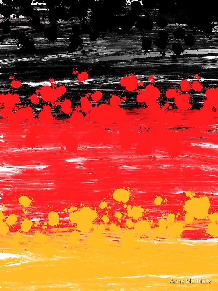 "Germany Colors, German Flag, Splash, Splatter " Graphic T-Shirt for ...