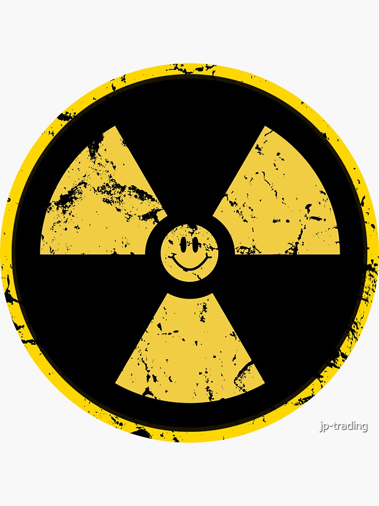 "Nuclear Smiley" Sticker for Sale by jp-trading | Redbubble