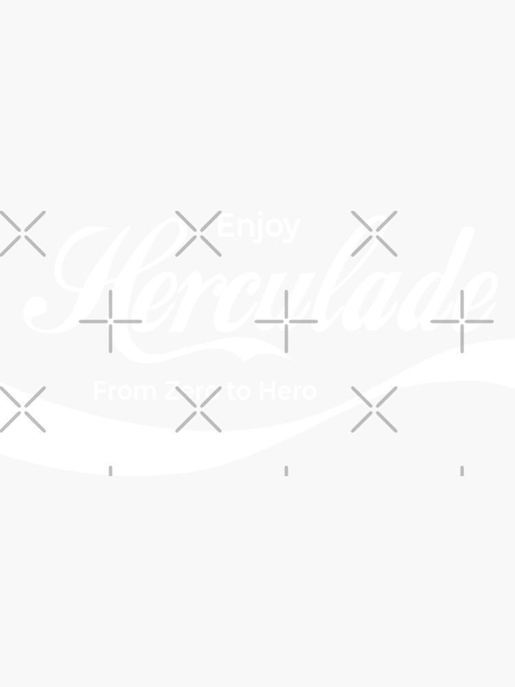 "Enjoy Herculade" Sticker for Sale by Lanfa | Redbubble