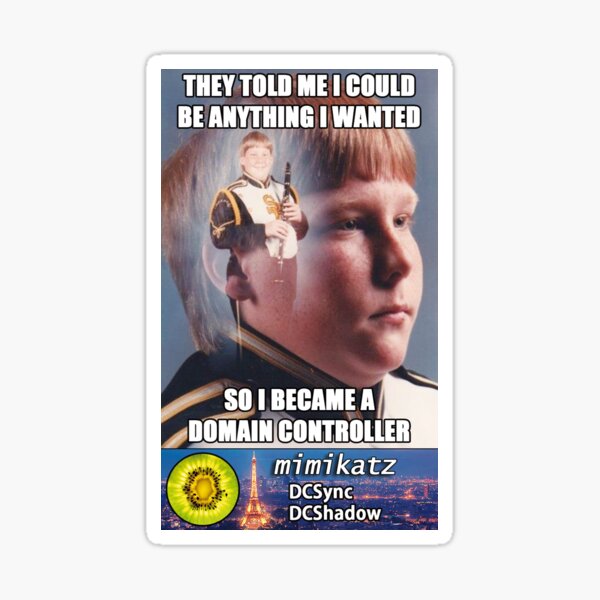 "mimikatz dcsync & dcshadow" Sticker by gentilkiwi | Redbubble