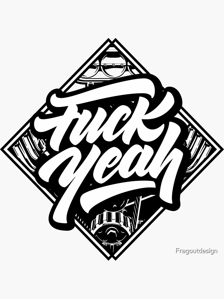 "Racing Team Motivational Gear head Garage Mechanic Design" Sticker for ...