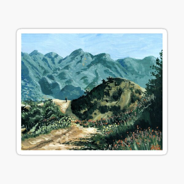 "Malibu Painting" Sticker for Sale by Acarmo | Redbubble