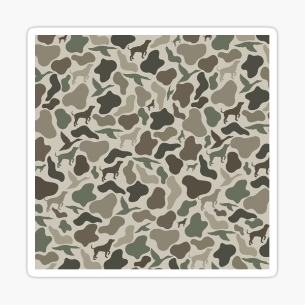 "Retro Duck Camo" Sticker for Sale by rebeccanicole07 | Redbubble