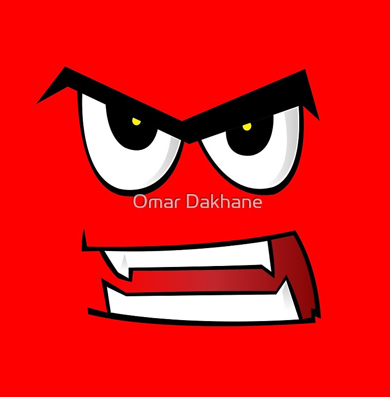 "Angry Face" by Omar Dakhane | Redbubble