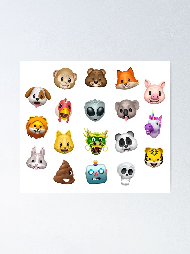 "Animoji" Poster for Sale by freddylikeapple | Redbubble