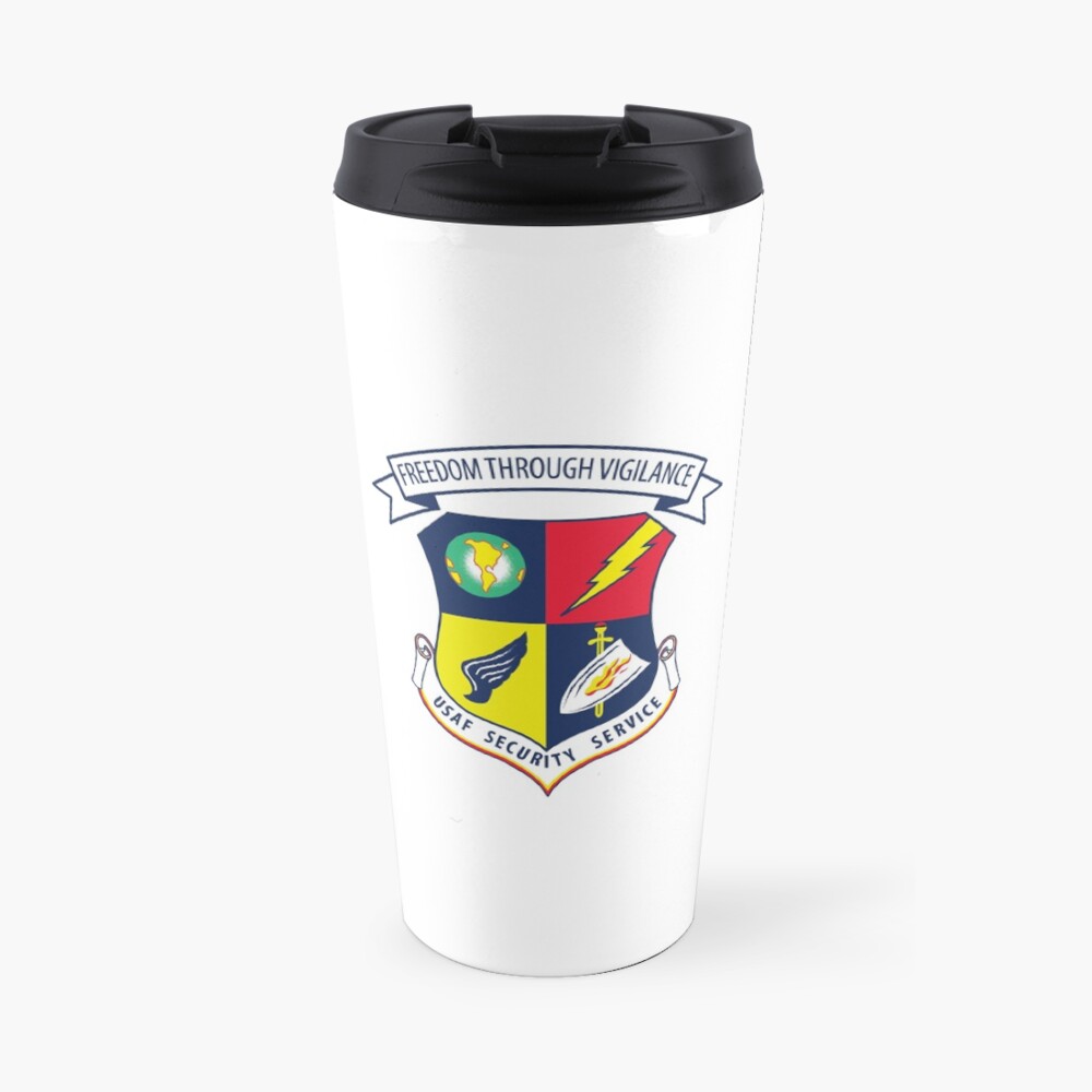 "Freedom Through Vigilance USAFSS" Travel Coffee Mug for Sale by ...