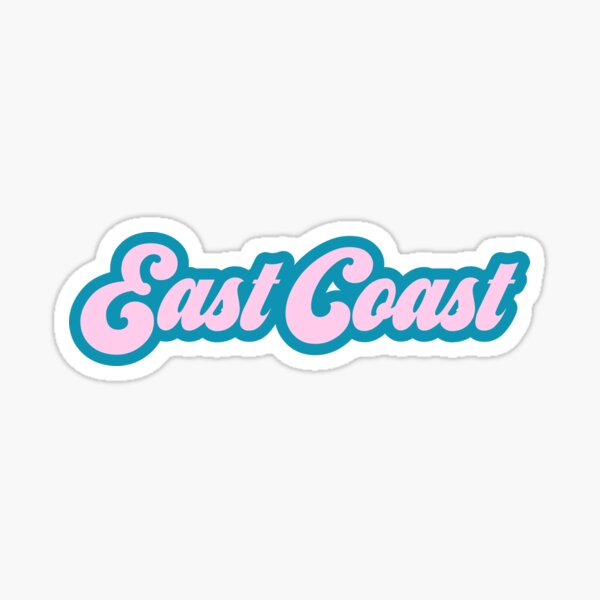 "East Coast " Sticker for Sale by Vaishy13 | Redbubble