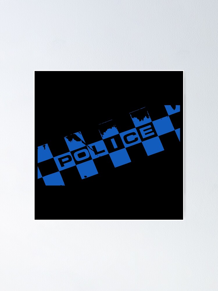 "Checkered Police Tape" Poster for Sale by UNK-Fatigues | Redbubble