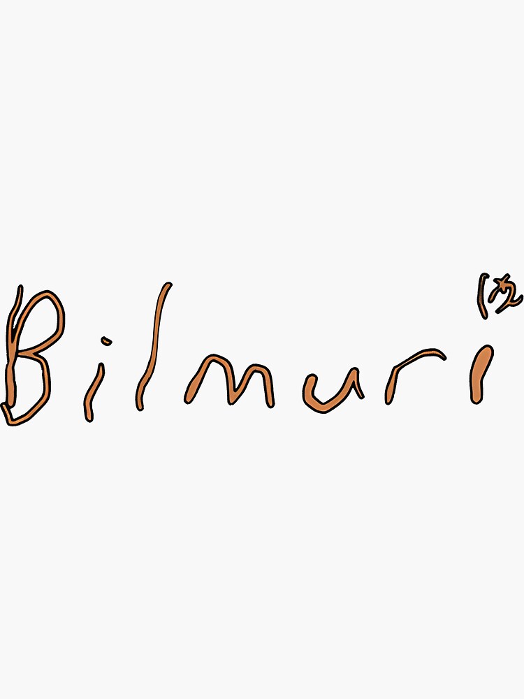 "bilmuri merch" Sticker for Sale by Brodom98 | Redbubble