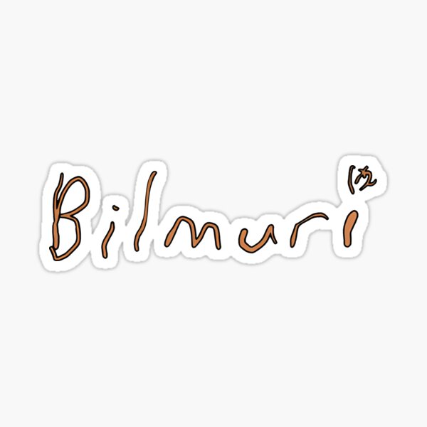 "bilmuri merch" Sticker for Sale by Brodom98 | Redbubble