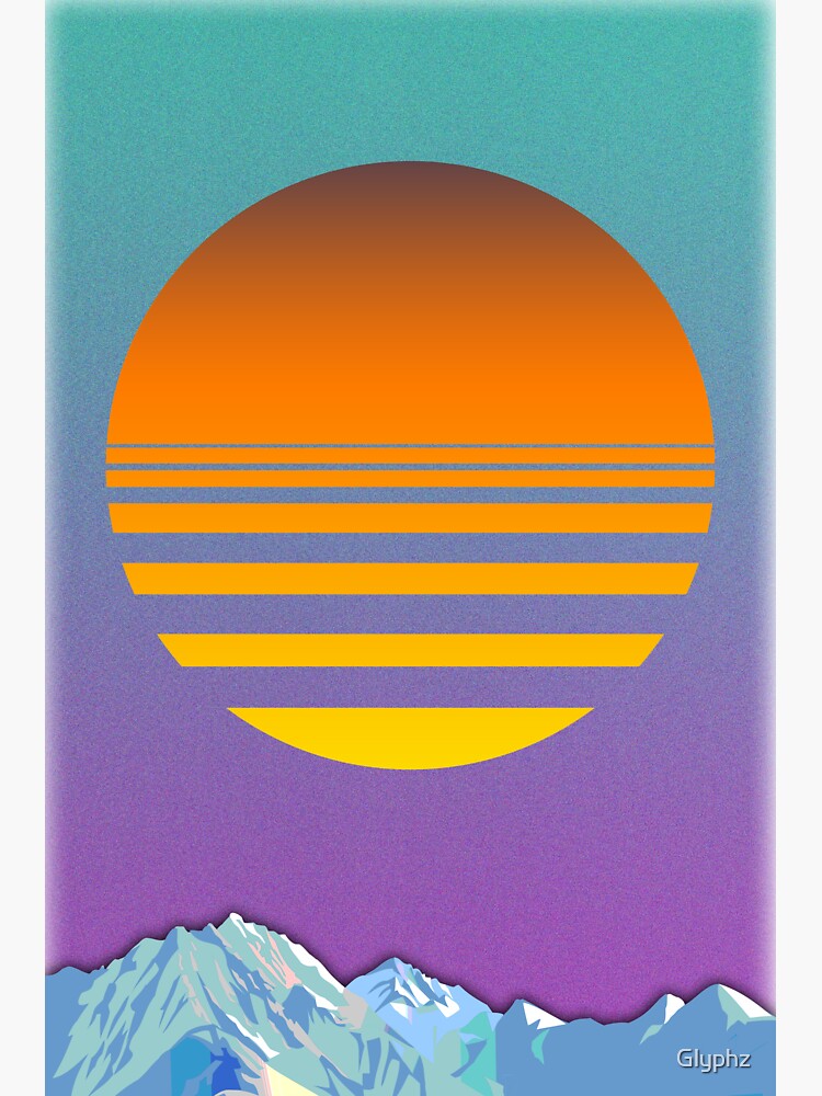 "Vaporwave" Sticker for Sale by Glyphz | Redbubble