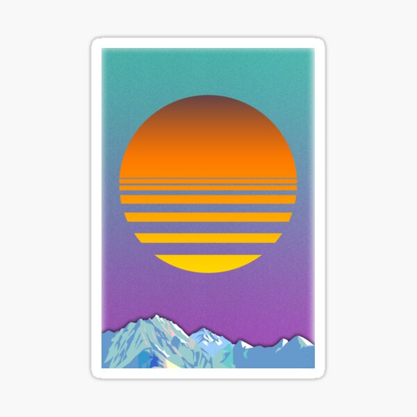 "Vaporwave" Sticker for Sale by Glyphz | Redbubble