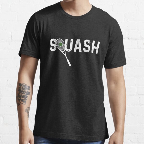 "Squash Racquet and Text Logo" T-shirt for Sale by oberdoofus ...