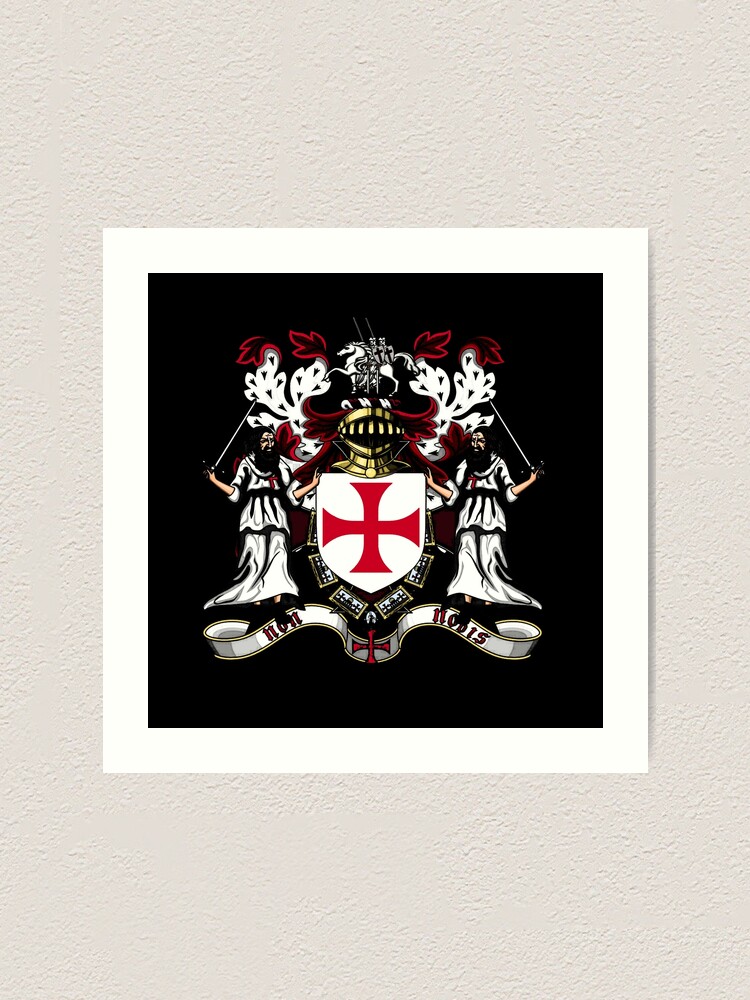 "Crusades Knights Templar Coat of arms" Art Print for Sale by ...