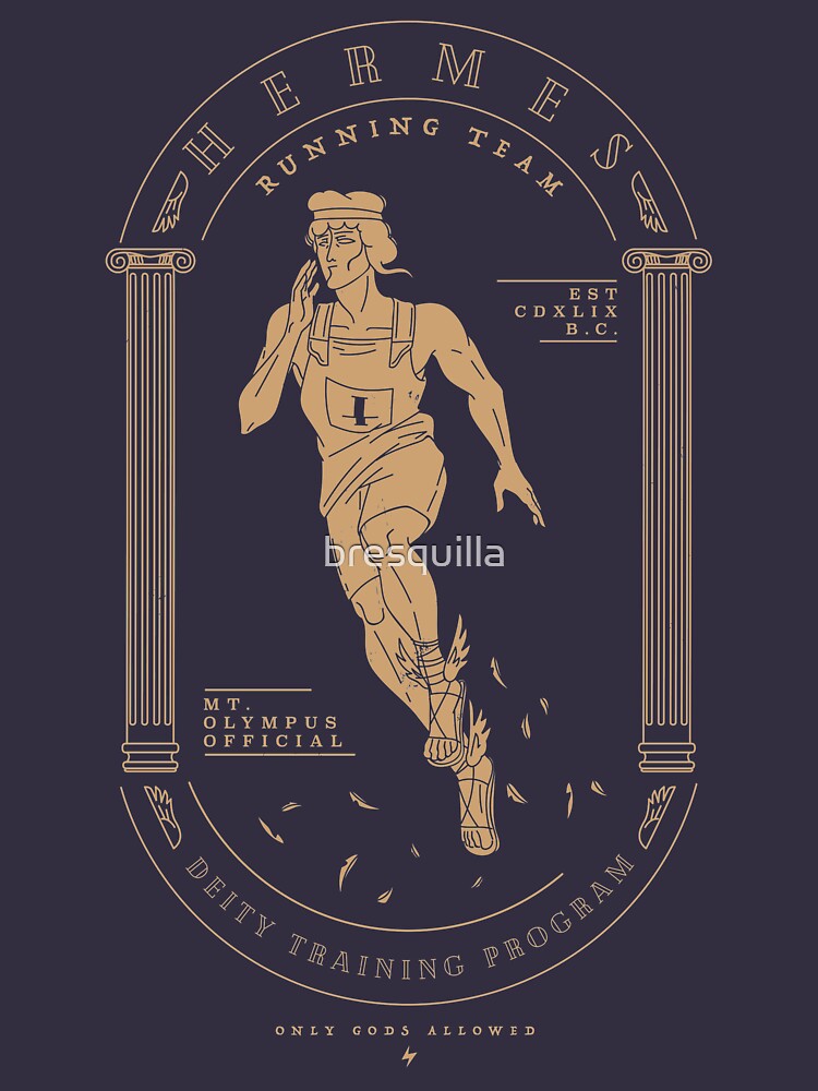 "Hermes Running Team" T-shirt for Sale by bresquilla | Redbubble | run ...