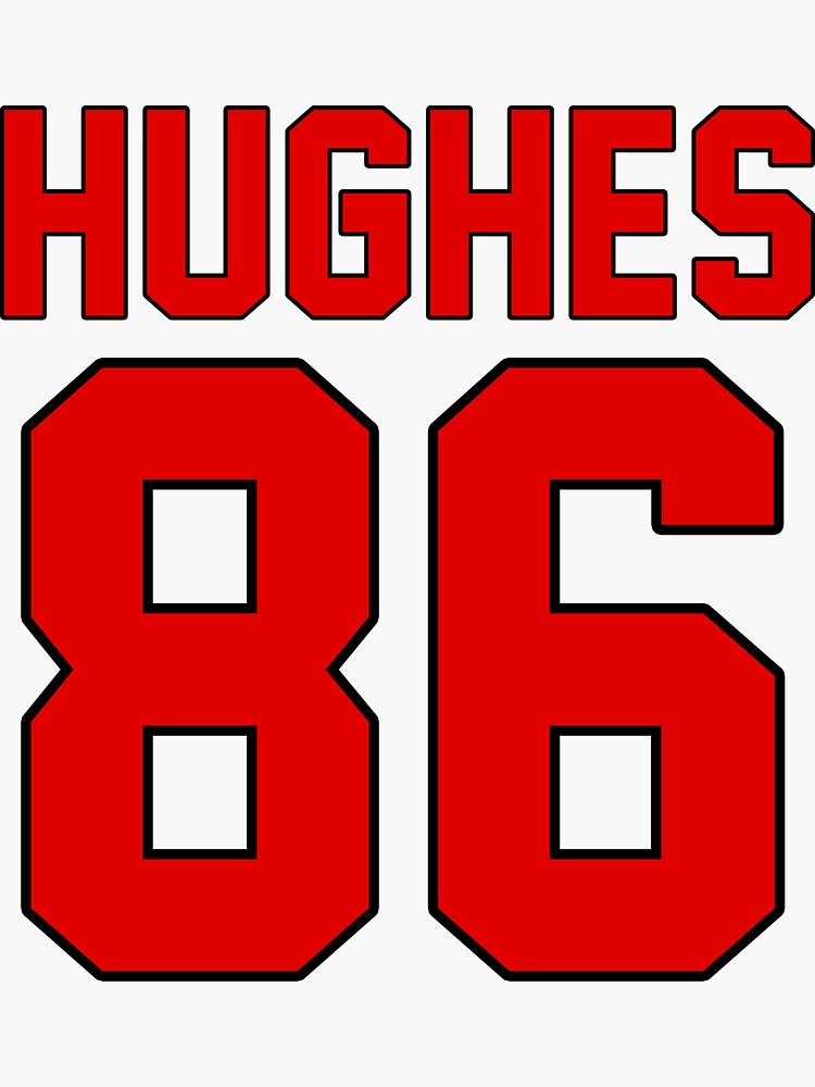 "jack hughes jersey" Sticker for Sale by samanthaedelman | Redbubble