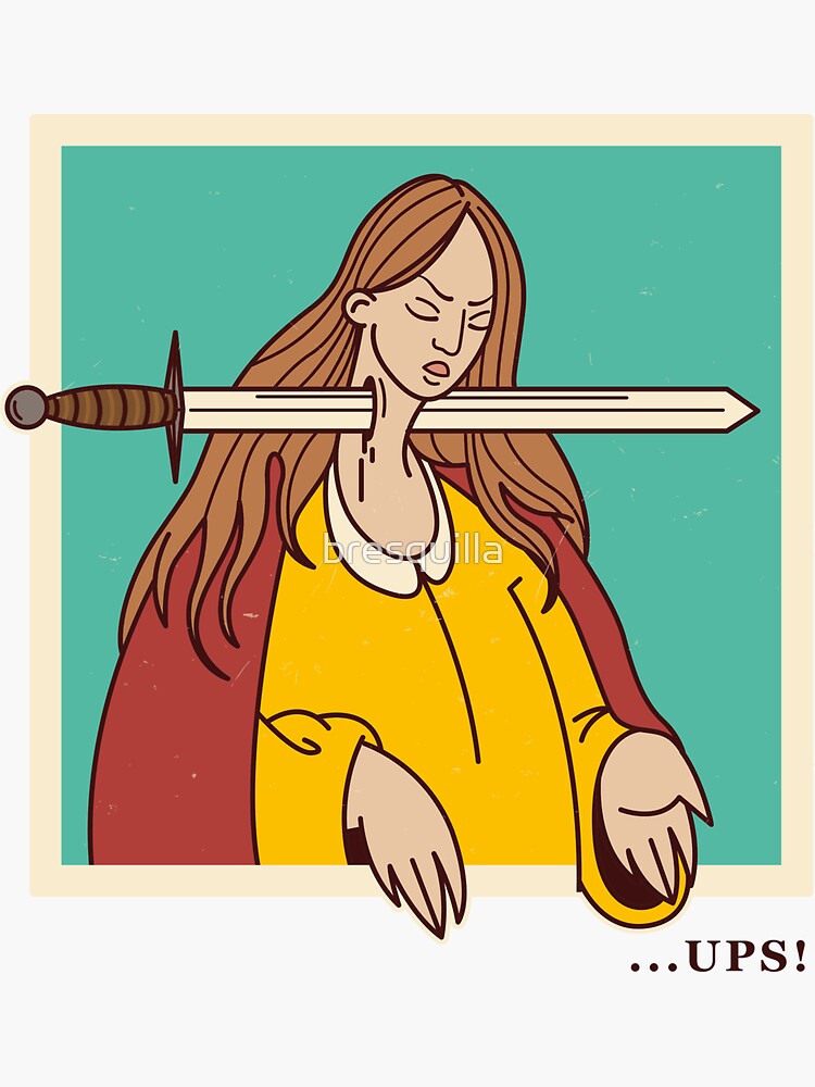 "UPS!" Sticker for Sale by bresquilla | Redbubble