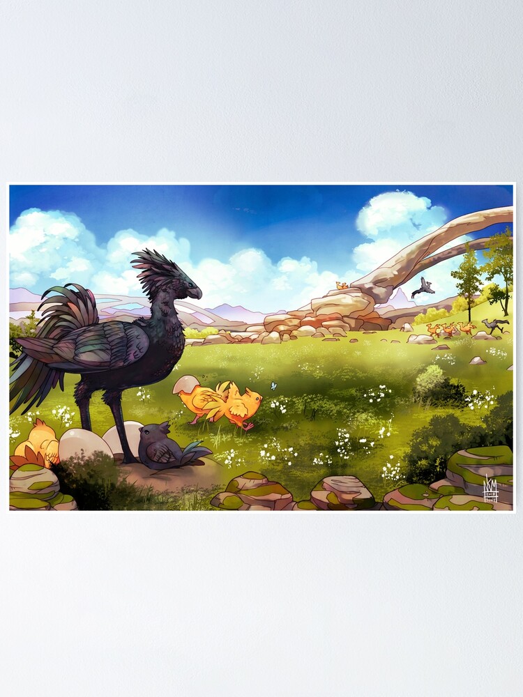 "Chocobos" Poster for Sale by kickingshoes | Redbubble