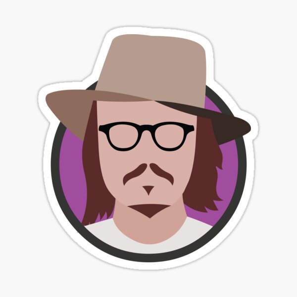 "Johnny" Sticker for Sale by qwerksome | Redbubble