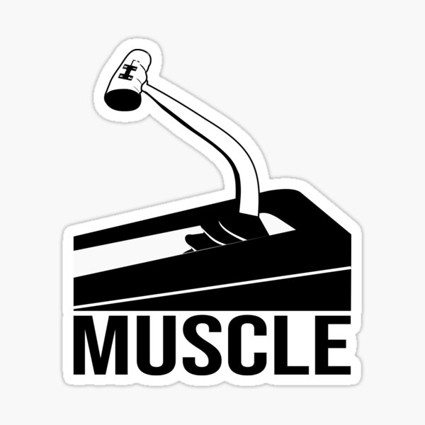 "4 Speed Muscle" Sticker for Sale by BL3Designco | Redbubble