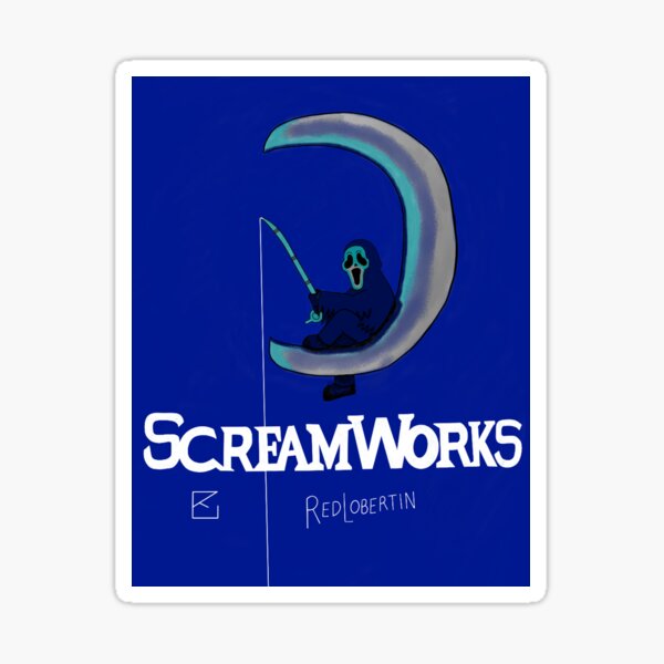 "ScreamWorks" Sticker for Sale by RedLobertin | Redbubble