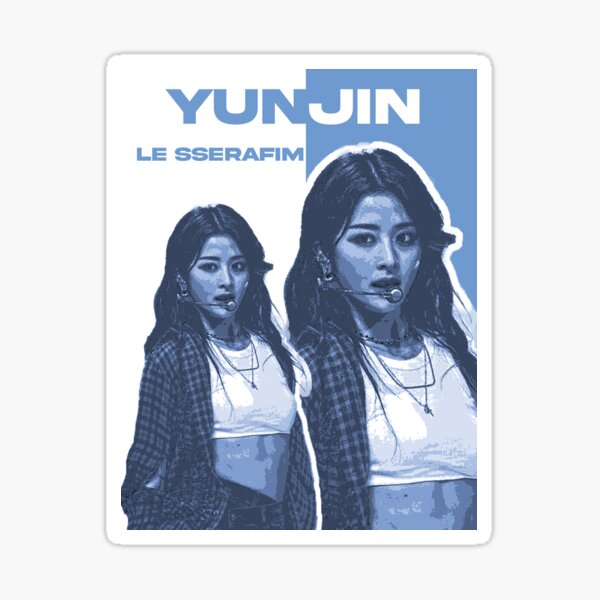 "YUNJIN LE SSERAFIM" Sticker by 3ndizone | Redbubble