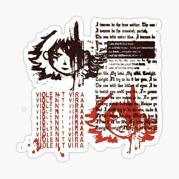 "violent vira merch" Sticker for Sale by BrainOnFireNow | Redbubble