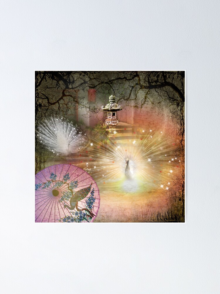 Poster for Sale mit "Pfauen" von Alimera | Redbubble