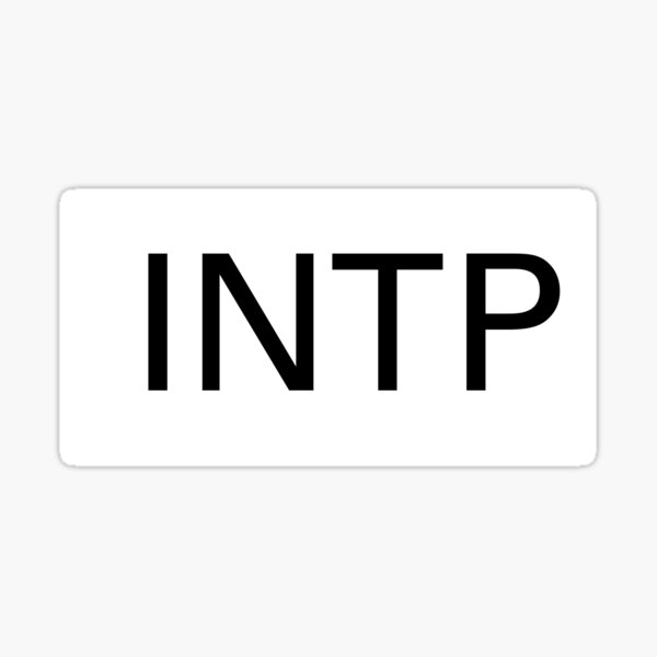 "INTP Sticker" Sticker by HappyMinimalist | Redbubble