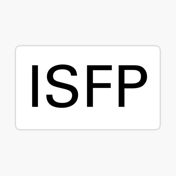 "ISFP Sticker" Sticker by HappyMinimalist | Redbubble