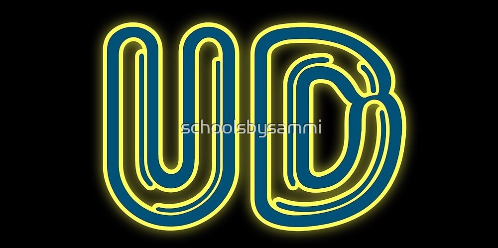 "UD Neon Lights " by schoolsbysammi | Redbubble