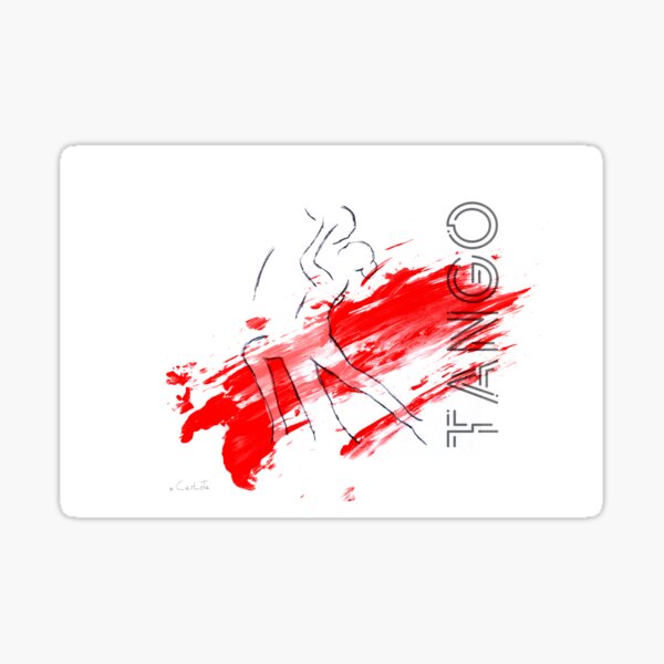 "Tango" Sticker for Sale by ansuka | Redbubble