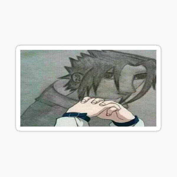 "Sasuke Uchiha face meme" Sticker for Sale by AzrealAsItGets | Redbubble