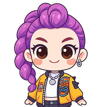 Rumi Kpop Hunters Chibi Sticker For Sale By Maddiepark Redbubble